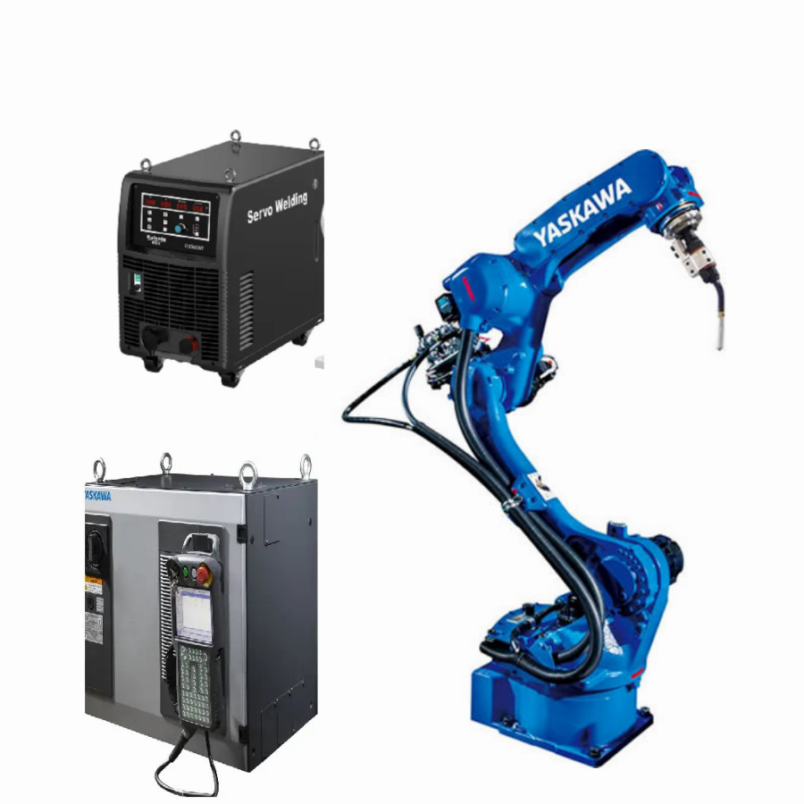 산업적 용접 로봇 시스템과 용접공 Rd350과 야스카와 모토만 Ar1440